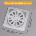 25 Pack,4" X 4" Disposable Shower Drain Cover Hair Catcher, Square ...