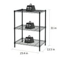 "Heavy Duty Storage Shelving Unit, 3 Adjustable Steel Wire Shelves ...