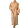 Fesfesfes Fleece Bathrobe for Women and Men Long Sleeve Cozy Loungewear ...