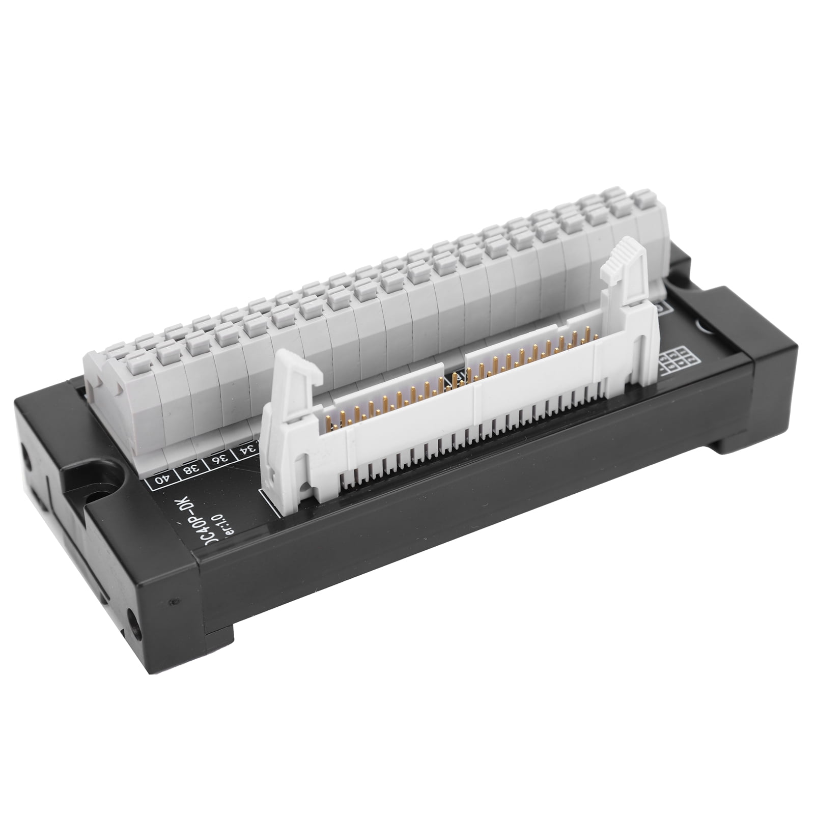Peahefy Terminal Block 40 Pin Breakout Din Rail Mounting Adapter