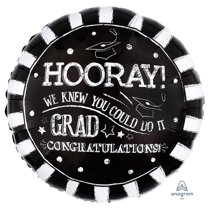 Anagram Satin Luxe Solid Star Graduation 19" Jr Shape Foil Balloon ...