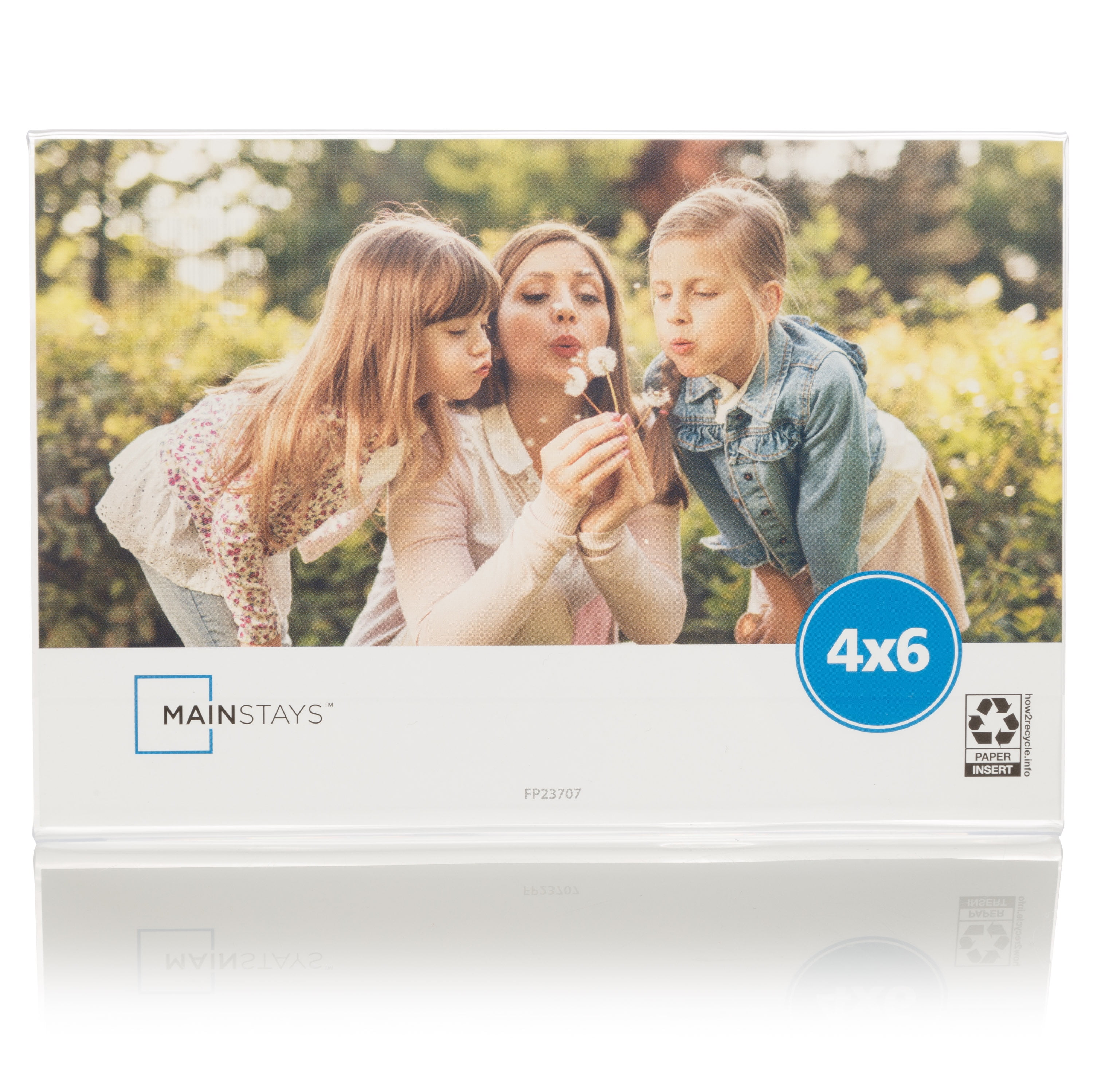 Mainstays 4x6 Horizontal Bent Acrylic Tabletop Picture Frame - Walmart.com