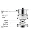 Hot Pot Alcohol Stove, Spirit Cooker with Pot, Cooker For Indoors ...