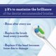 GuruNanda Sonic Electric Toothbrush Replacement Brush head - White - 6 ...