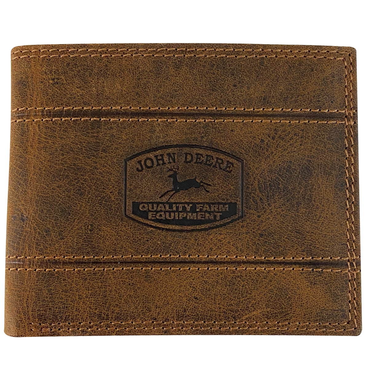 John Deere Mens Creased Historic Logo Bifold Wallet - LP79890 - Walmart.com