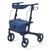Equate Folding Walker with 5-in Wheels, Black, 350 lb Weight Capacity ...