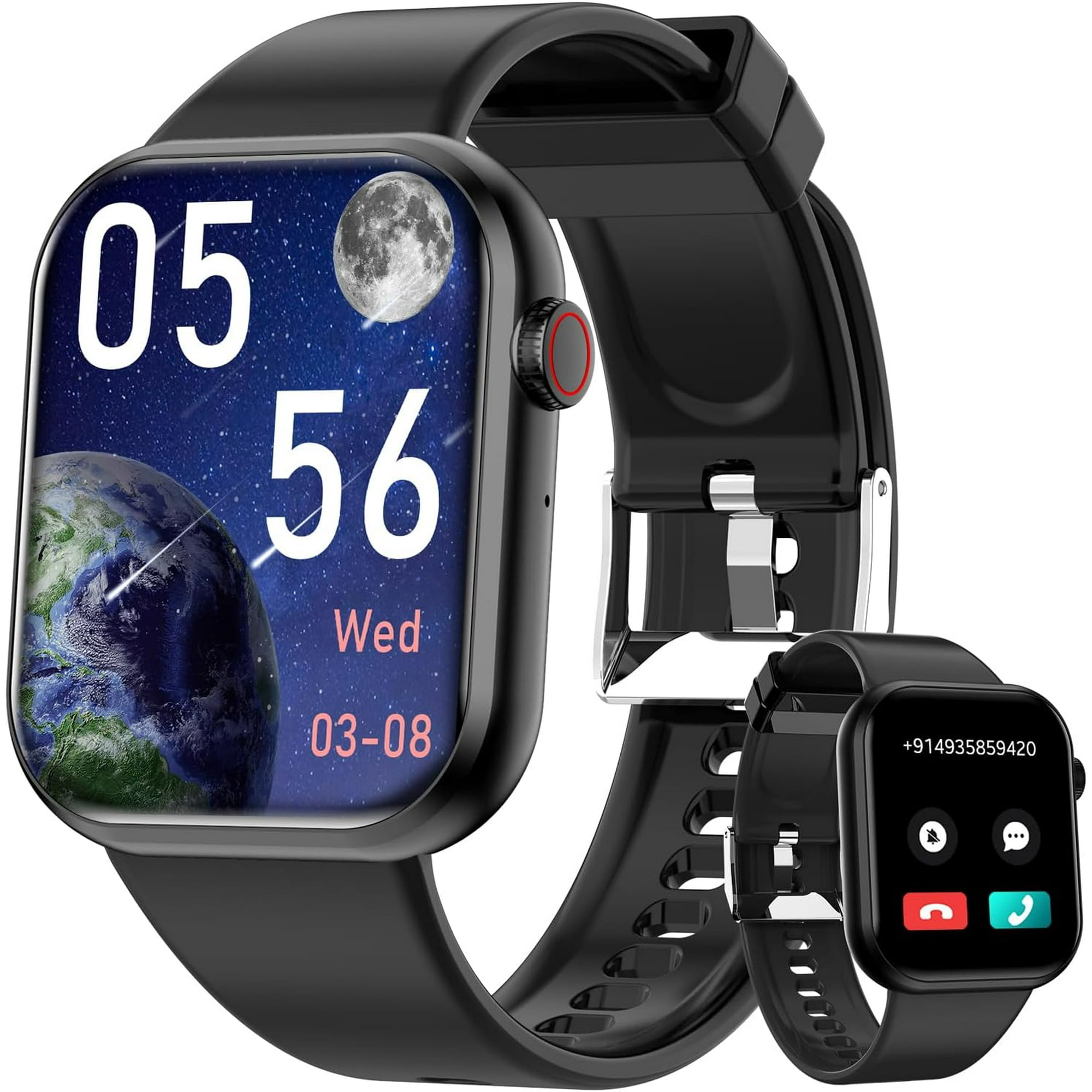 Click here for Grm Smart Watch For Men Women With Bluetooth Call... prices