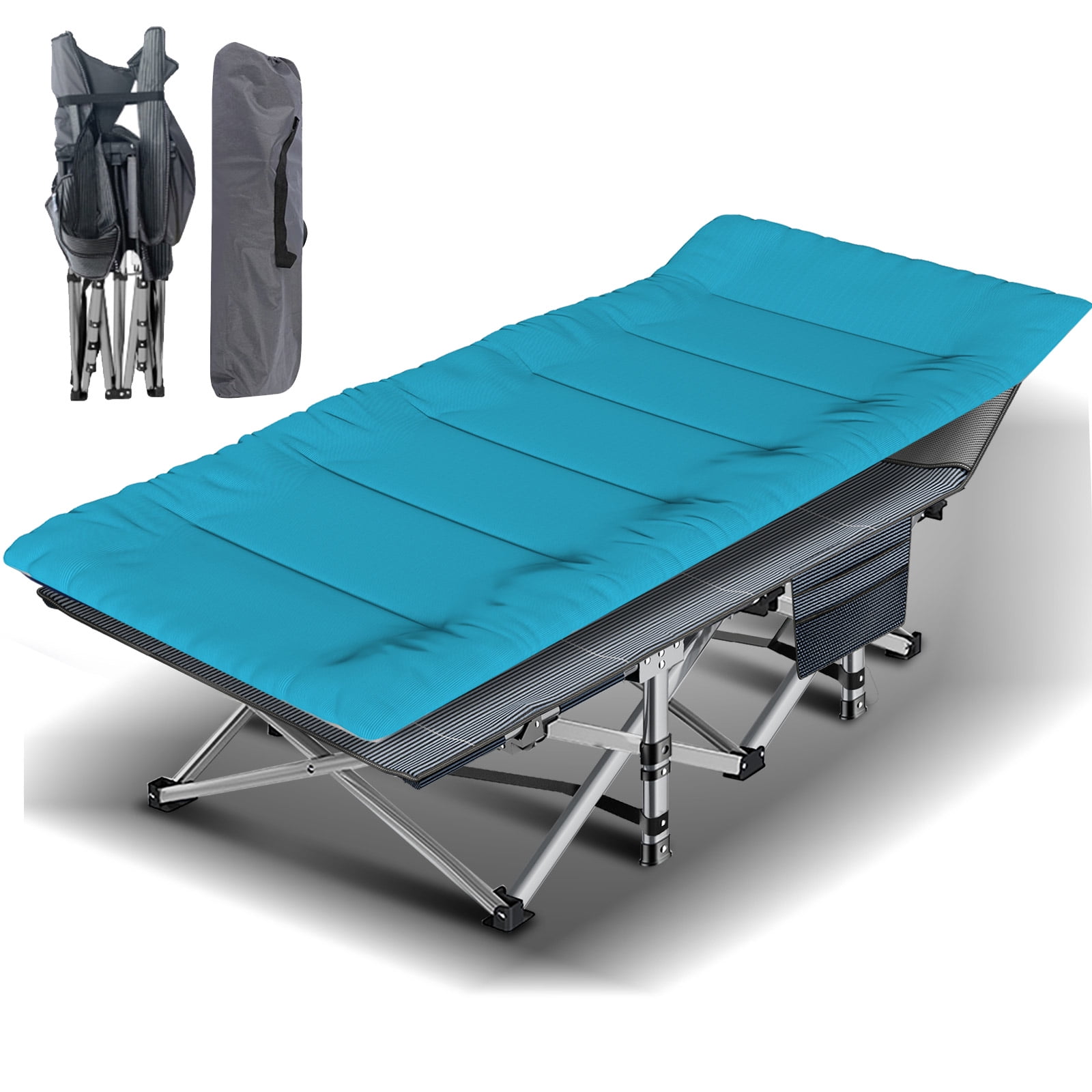 Lilypelle Adult Folding Camping Cot, Heavy Duty Sleeping Cot Bed with ...