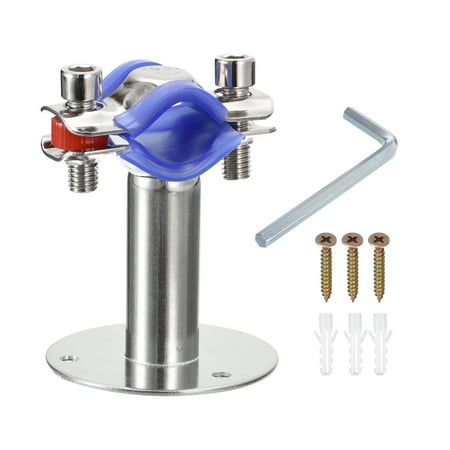 Uxcell Pipe Supports Adjustable Pipe Bracket Clamp Pipe Strap for 19 ...