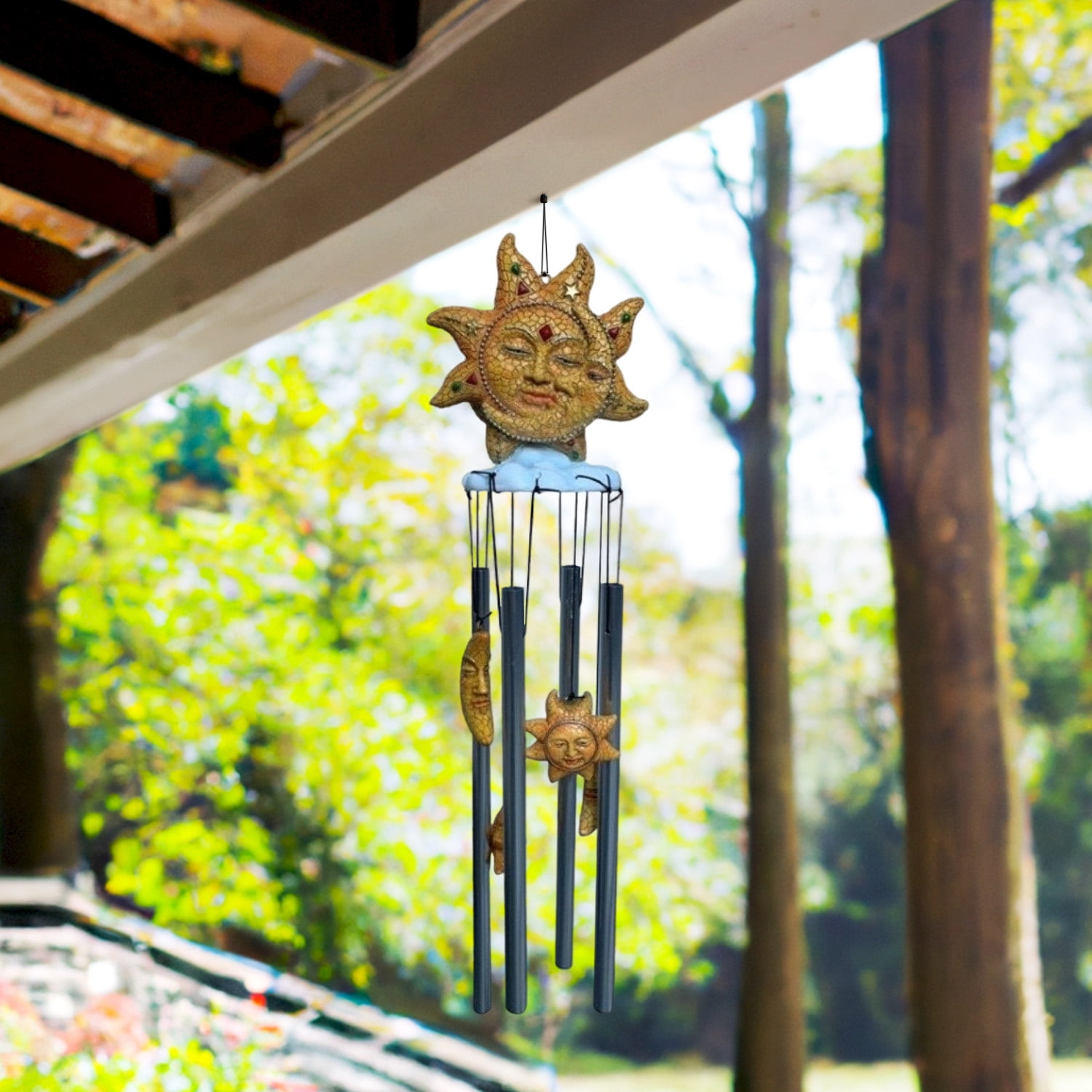 ICE ARMOR 23" Long Celestial Round Top Wind Chime - Walmart.com