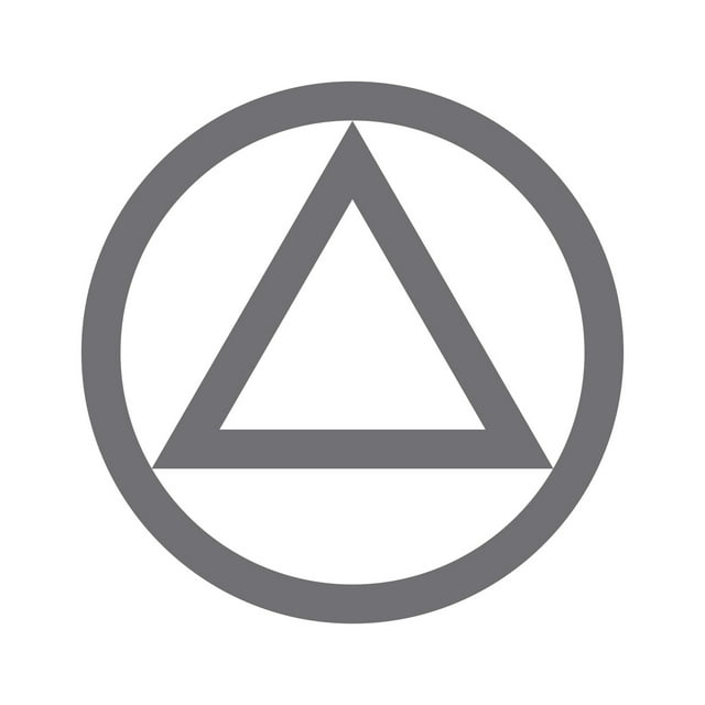 AA Alcoholics Anonymous Symbol Sticker Decal Die Cut - Self Adhesive ...