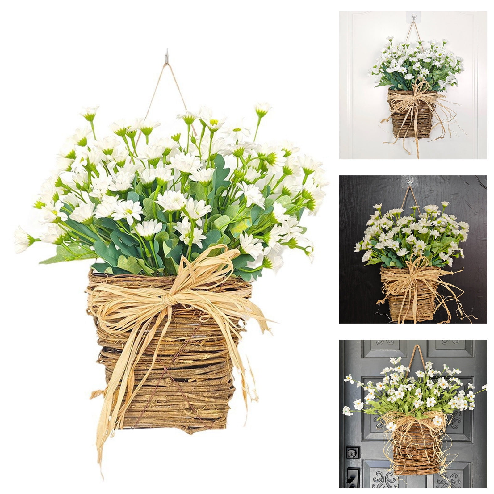 Click here for Zhengjuuu Hydrangea Door Hanger Wreath Spring Wrea... prices