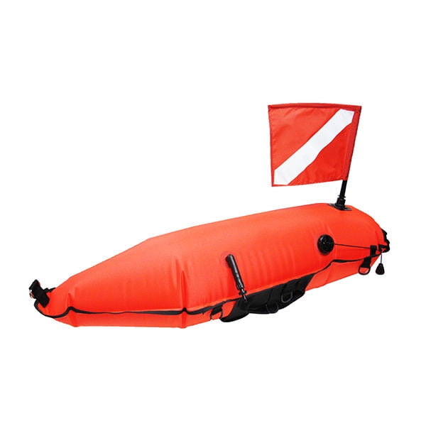 Scuba Spearfishing 420D Nylon Torpedo Buoy Float w/ Oral Inflator ...