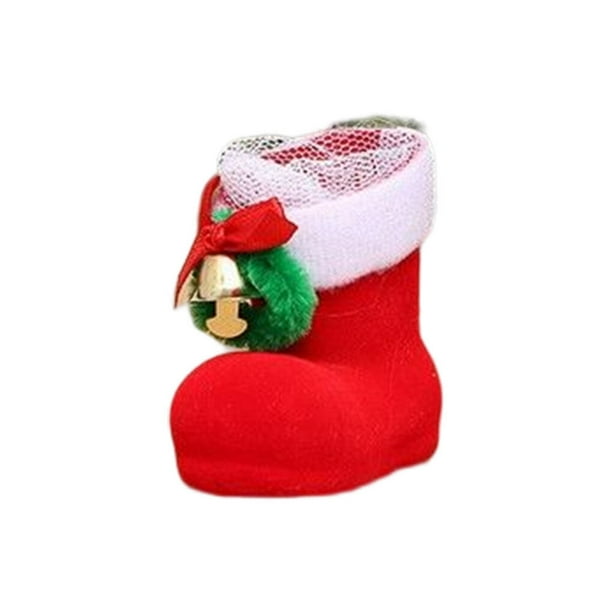 justharion Christmas Candy Package Boots Santa Shoes Stocking Gift ...