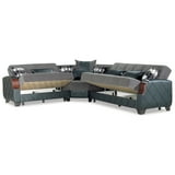 MOLINA SECTIONAL FLOKET GRAY - Walmart.com