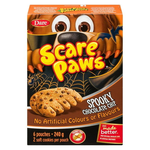 Bear Paws Scare Paws Cookies, Spooky Chocolate Chip, 240g - Walmart.ca