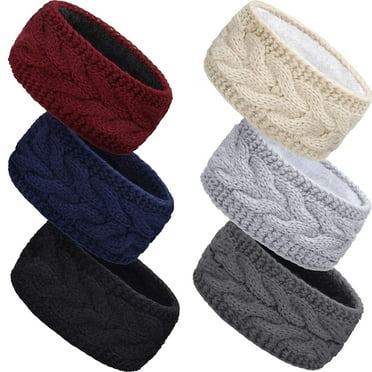 Loritta 4 Pack Winter Headbands for Women Knitted Ear Warmer Headband ...
