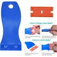 Plastic Razor Blade Scraper for Scraping Labels and Decal Stickers ...