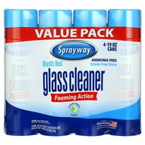 Sprayway Glass Cleaner, 23 oz, Foaming Action, Quick Drying, Effective ...