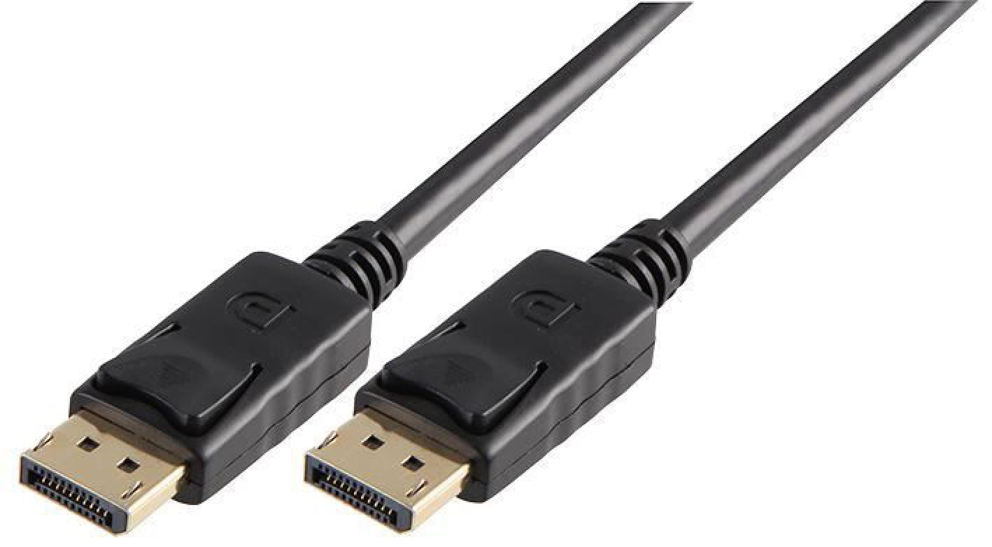 PRO SIGNAL - DisplayPort Male to Male Lead, 3m Black - Lockable ...