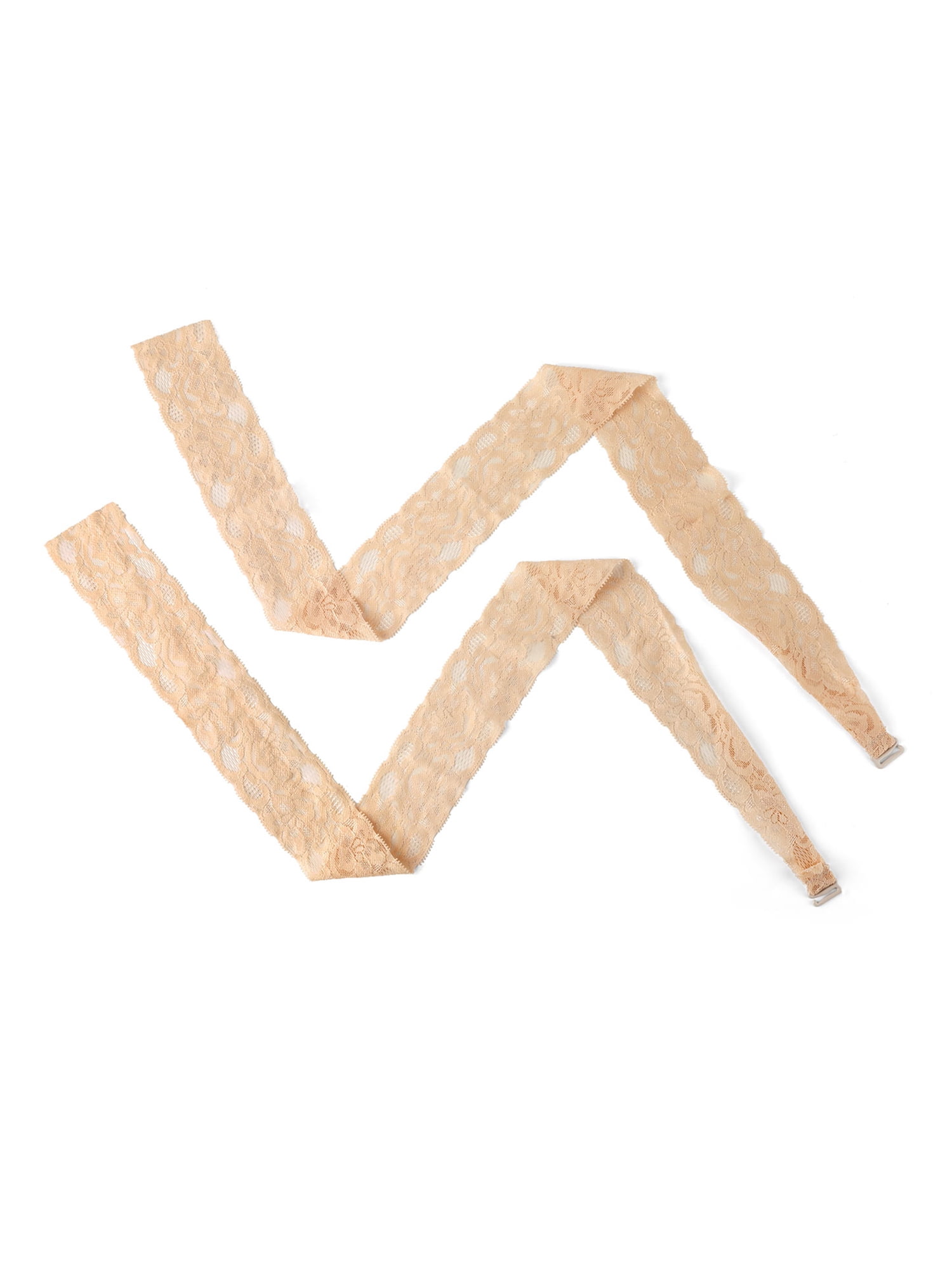 Allegra K Women's Elastic Adjustable Bra Shoulder Straps Lace Wrap ...