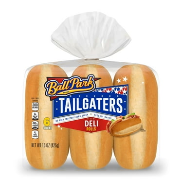 Ball Park Tailgaters Brat Buns, 6 count, 16 oz - Walmart.com