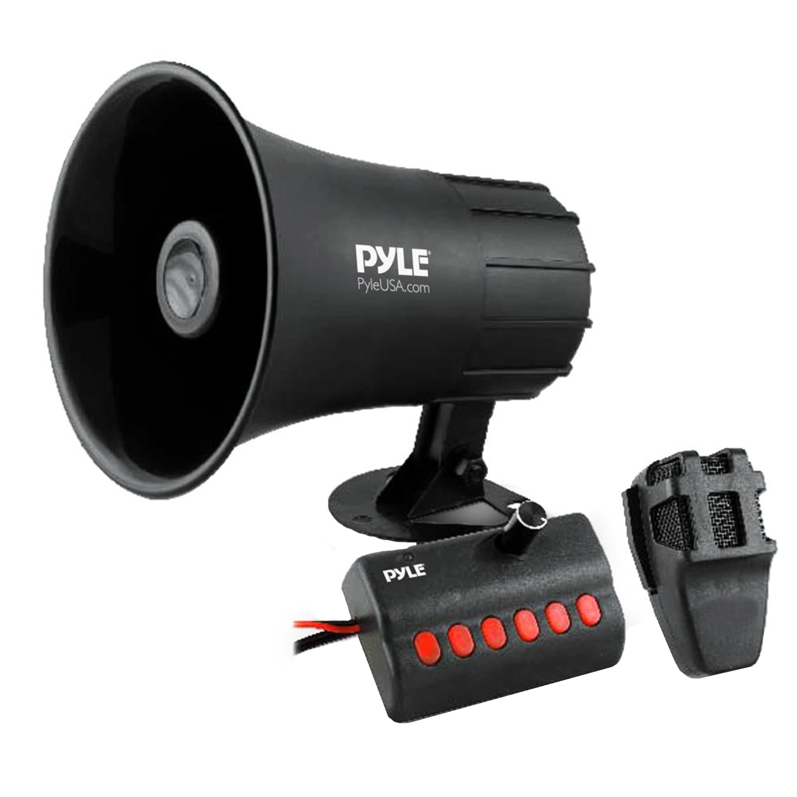 Siren Horn Speaker System with Handheld PA Microphone - Walmart.com
