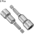 TYHREF-11mm Magnetic Hex Socket 65mm/2.56", 1/4" Hex Shank Magnetic Power Nut Driver Set CR-V ...