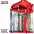 DVD Storage Bags (Set of 4) Media Organizer Bag for DVDs, CDs, Blu Ray ...