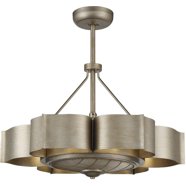 -24W 4 Led Fan D'lier in Bohemian/Eclectic Style-19 inches Tall and 25 ...