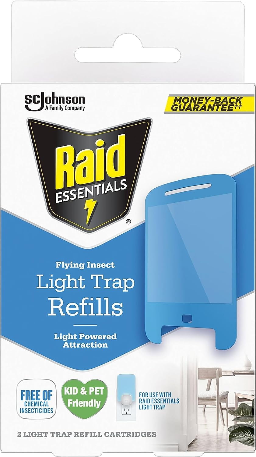 Raid Essentials Flying Insect Light Trap Refills, 2 Light Trap Refill ... Raid Essentials Flying Insect Light Trap Refills, 2 Light Trap Refill ...
