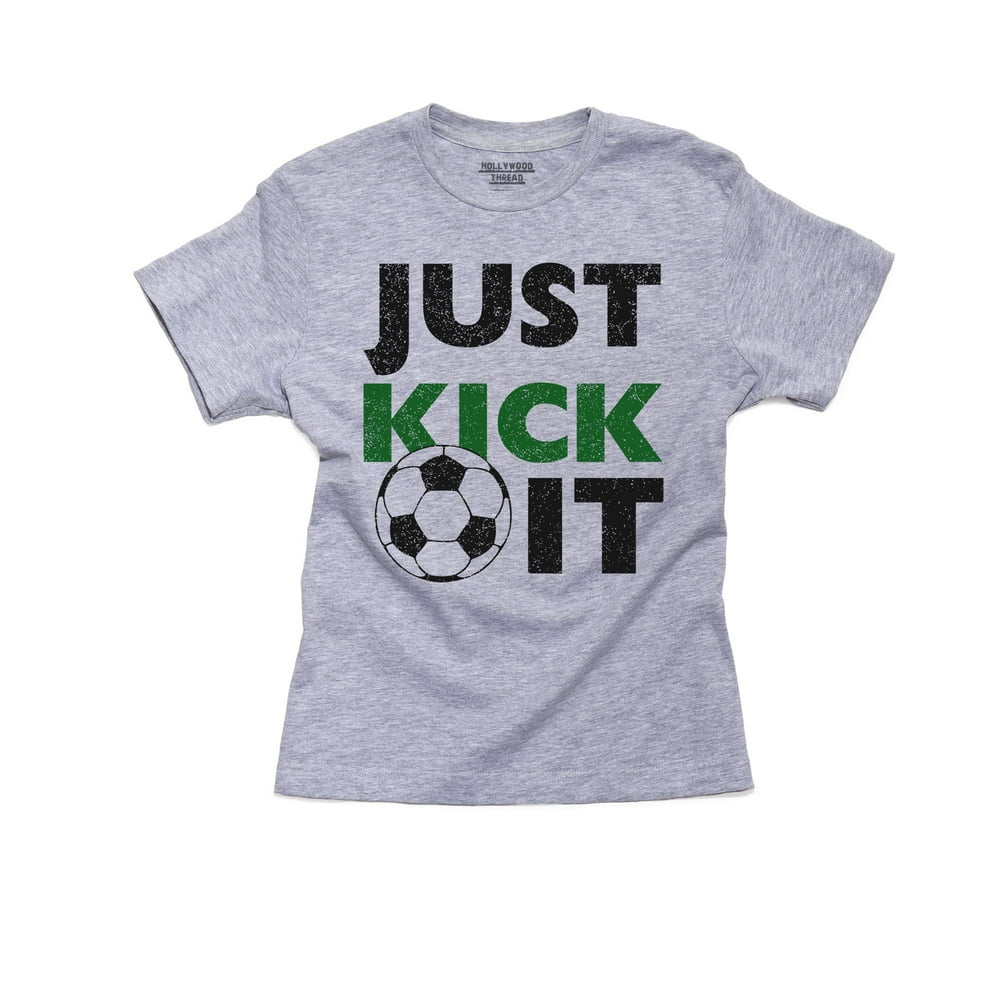 Hollywood - Just Kick It - Soccer Ball - Cool Boy's Cotton Youth T ...