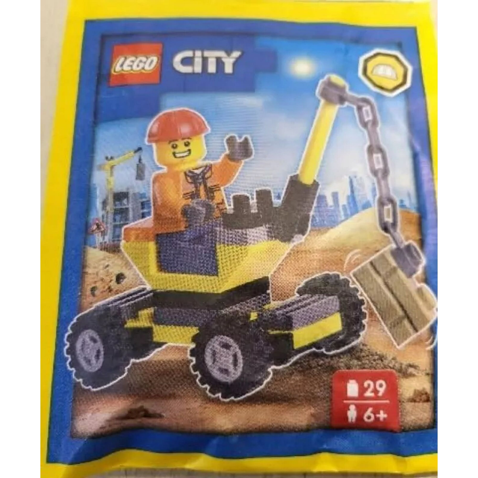 Click here for Lego City: Construction Worker Minifigure With Sma... prices