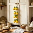 Artificial Lemon Hanging Garland Faux Fruit Vine Decor With Green ...