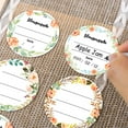 FENGHEMINGA Watercolor Floral Canning Labels 2inch Write on Date ...