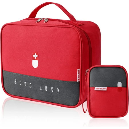 TILIYHELLO 2 Pieces Medicine Kit Waterproof Large Capacity Medical ...