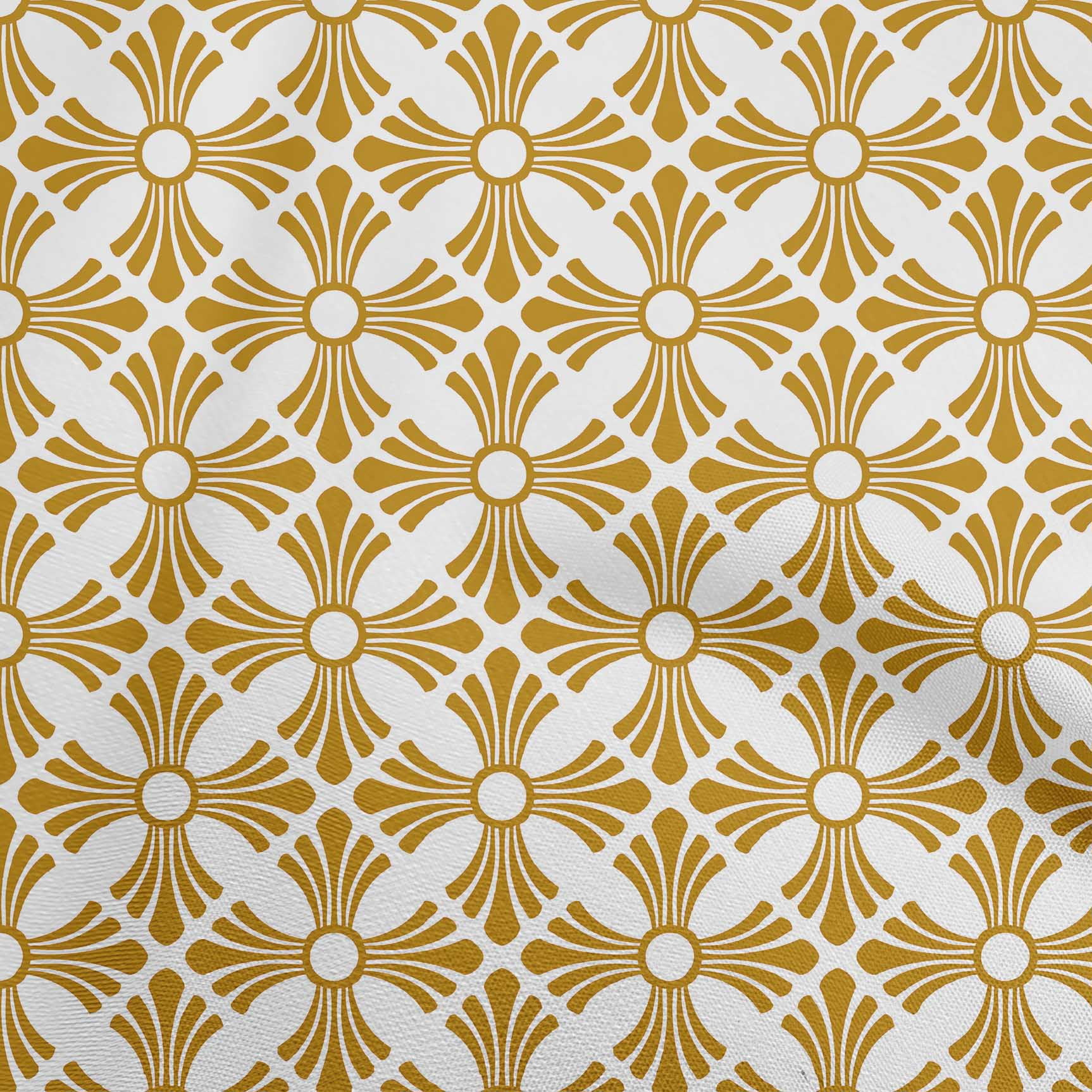 oneOone Silk Tabby Dark Mustard Fabric Mosaic Diy Clothing Quilting ...