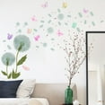 Dandelion Wall Decals Flying Flowers Butterflies Wall Stickers ...