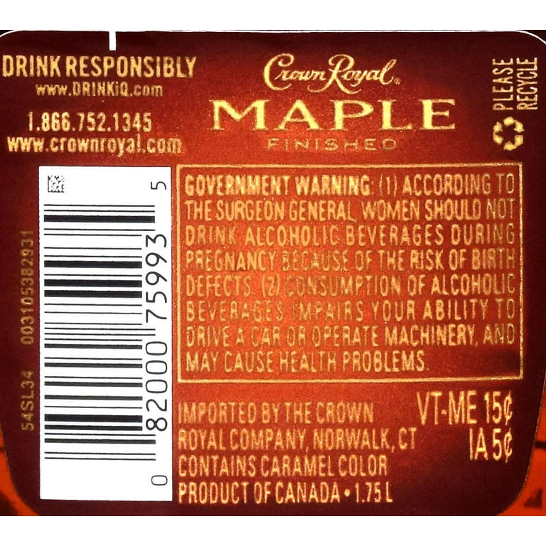 Crown Royal Maple Label