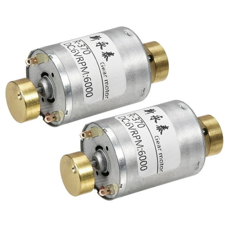 Uxcell Vibration Motor DC 6V 5000RPM Brass Double Shaft Strong ...