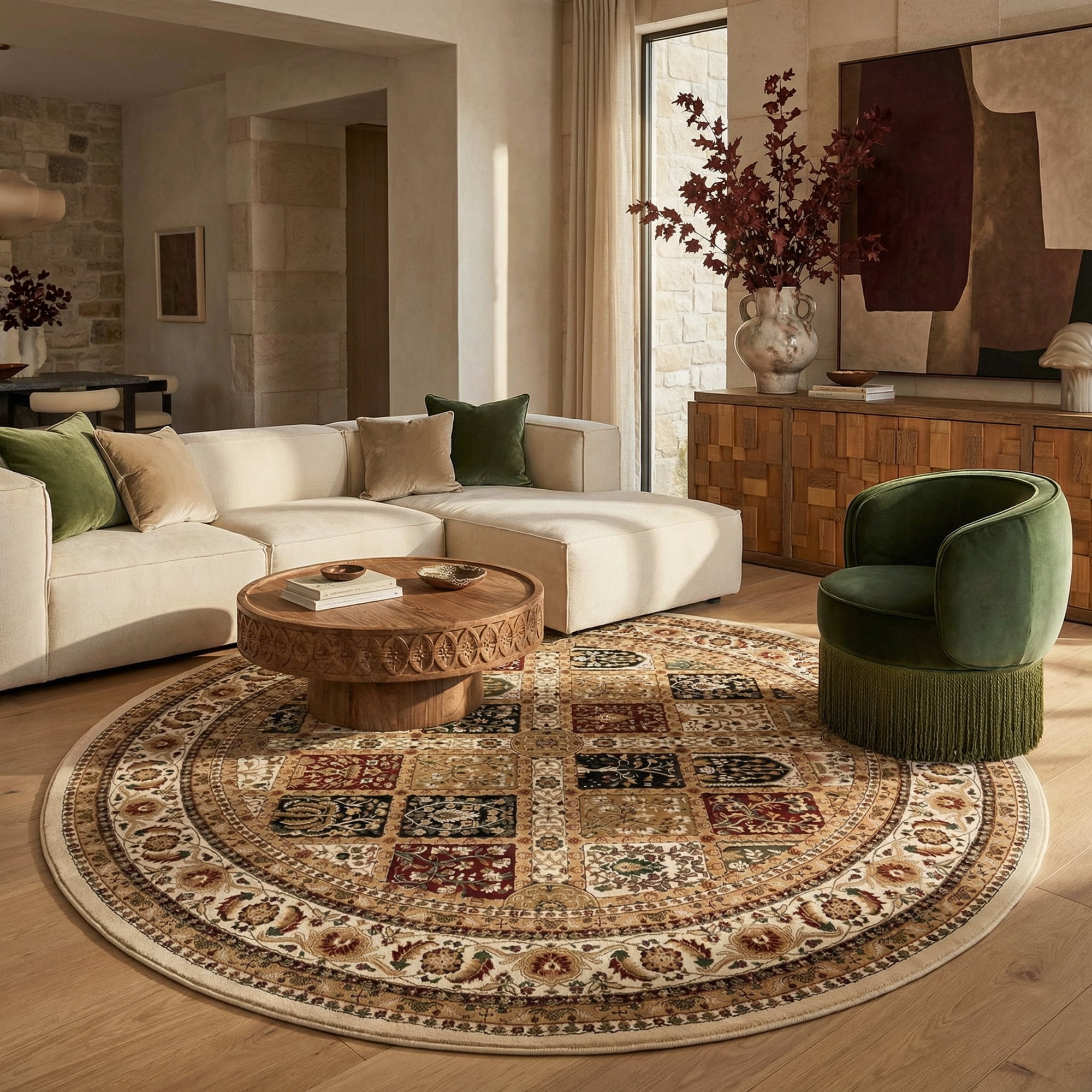 Click here for Rug Branch Majesticcream 8 Rnd 76 Round prices