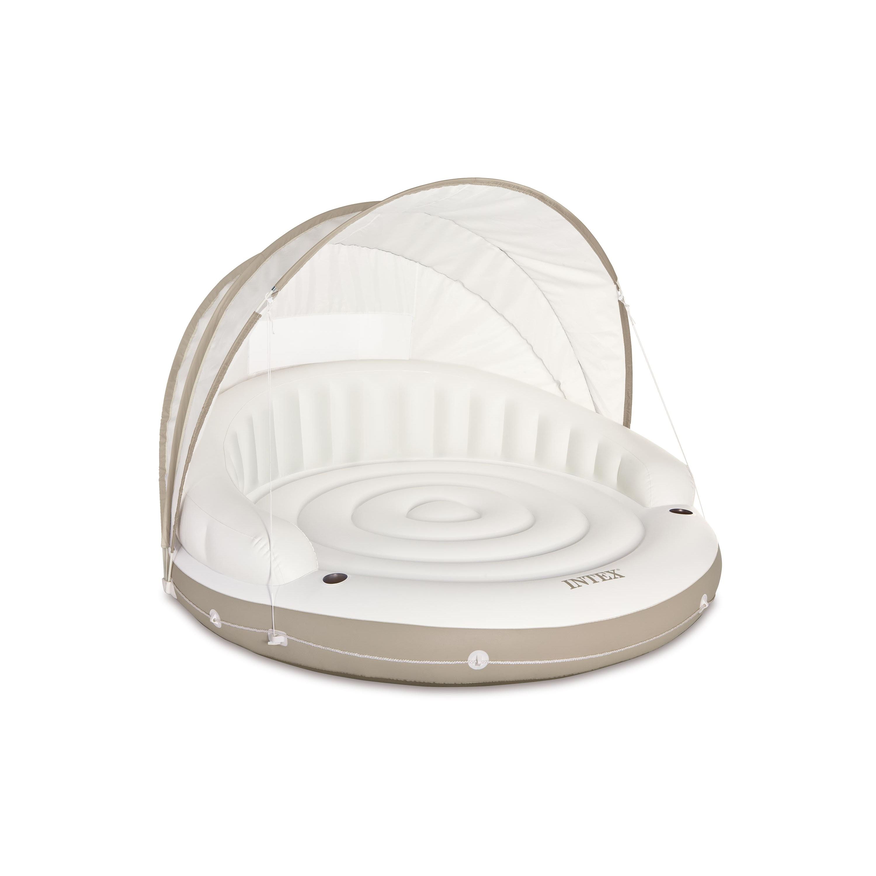 Intex Inflatable Canopy Island Float Lounge, 78.5" x 59" - Walmart.com