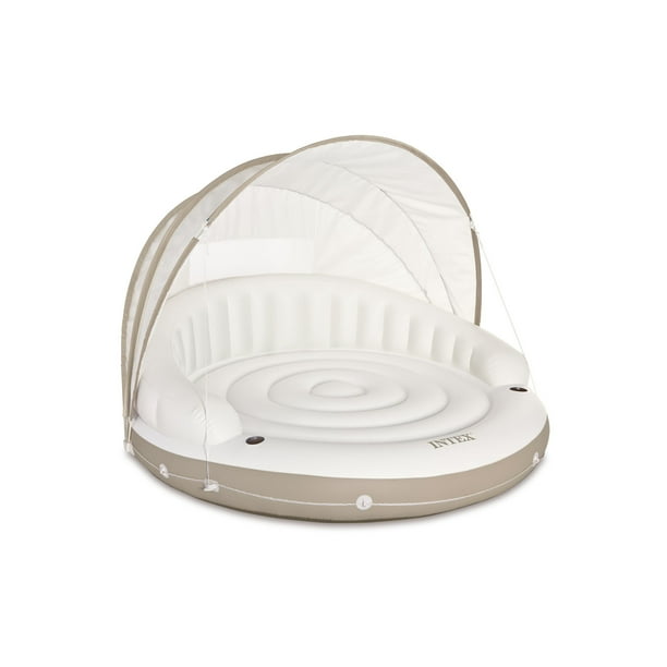Intex Inflatable Canopy Island Float Lounge, 78.5" x 59" - Walmart.com