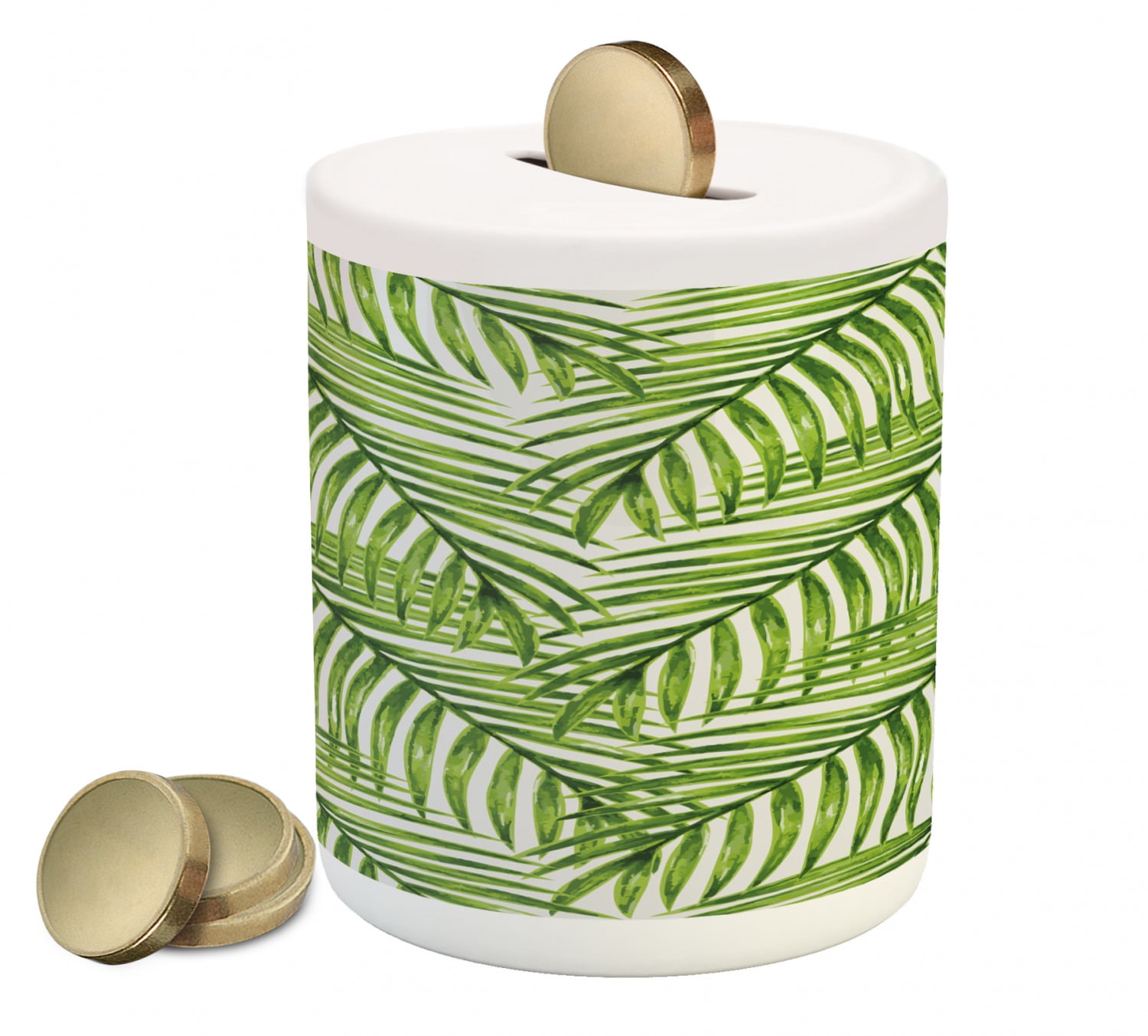 Plant Piggy Bank, Fascinating Leaves on Branches Exotic Setting Floral ...