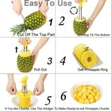 SUSWIM Easy Kitchen Tool Stainless Steel Fruit Pineapple Peeler Corer ...