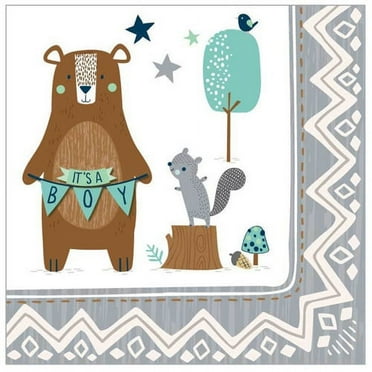 Baby Shower 'Hey Diddle Diddle' Baby Boy Small Napkins (16ct) - Walmart.com