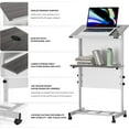 Podium Stand,Portable Lectern with 7 Adjustable Height Positions,Podium ...