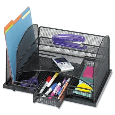 SAFCO 2160BL Onyx Mesh Telephone Stand W/ Drawer,PK5 G1027078 - Walmart.com
