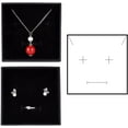 12 pc Kraft Paper Cardboard Jewelry Boxes Ring/Earring Box Square Black ...