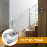 Teedor Handrails for Outdoor Steps, Stair Handrail Fits 6 to 7 Steps ...